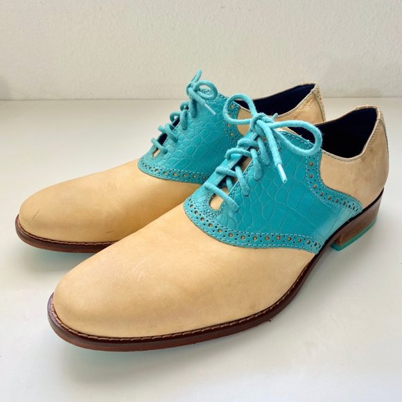 Cole Haan | Shoes | Cole Haan Limited Croc Embossed Leather Oxford ...